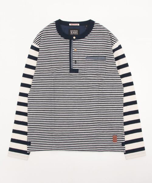 SCOTCH&SODA（スコッチアンドソーダ）の「コンビネーションボーダーカットソー【167322】（Tシャツ/カットソー）」 - WEAR