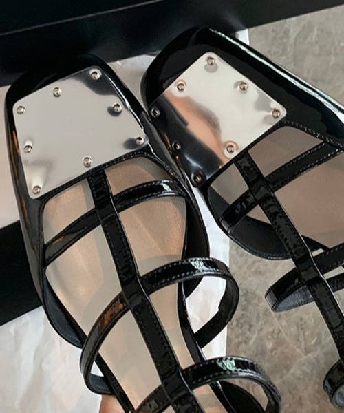 ストラップ付きメタリックサンダル（サンダル）｜ANOTHER S（アナザーエス）のファッション通販 - ZOZOTOWN