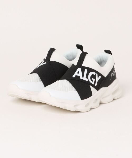 algy（アルジー）の「ALGY / ロゴ入り クロスゴム スリッポンシューズ（スニーカー）」 - WEAR