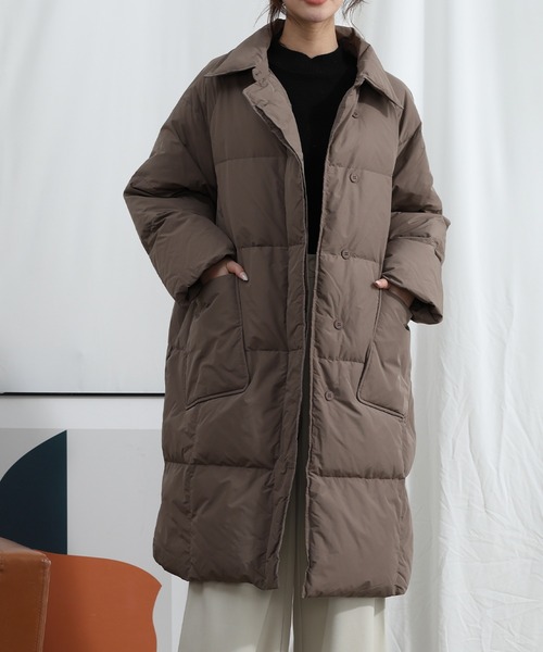 【Banico】襟つきロングダウンジャケット（ダウンジャケット/コート）｜BANICO（バニコ）のファッション通販 - ZOZOTOWN