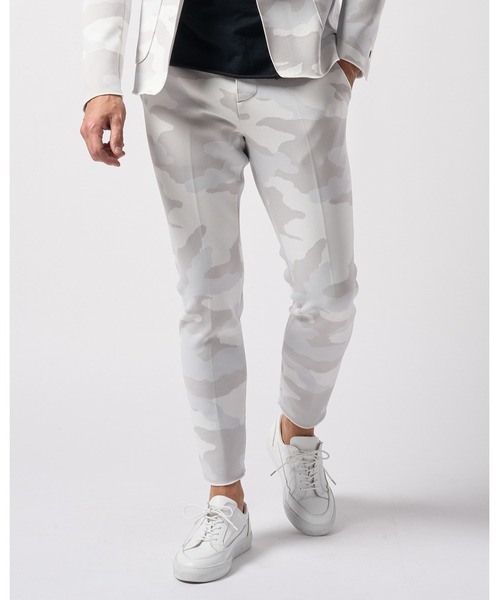 【LEON×B'2nd×wjk】function knit easy slacks(original camo)（スラックス）｜wjk（ダヴルジェイケイ）のファッション通販 - ZOZOTOWN