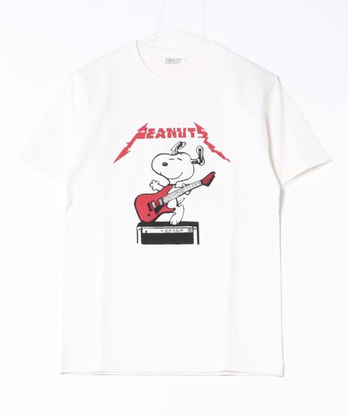 PEANUTS（ピーナッツ）の「『PEANUTS ピーナッツ』×『LUMBER ランバー』 ROCK ON SNOOPY BAND T ...