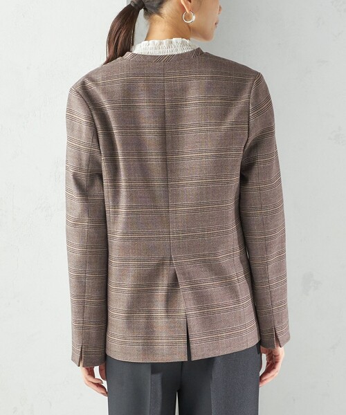 セール】〈手洗い可能〉DELEGANT ダブルカラー ジャケット