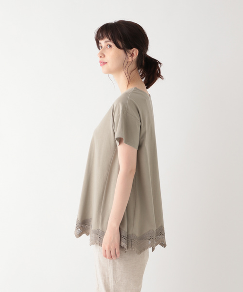 studio CLIP（スタディオクリップ）の「裾ギザギザレースプルオーバー（Tシャツ/カットソー）」 - WEAR