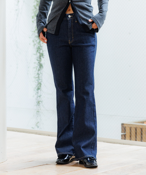 サムシング（SOMETHING）/SOMETHING BODYFIRE フレアデニムパンツ【暖】 SOMETHING/サムシング】BODYFIRE FLARE /フレアデニム / '暖'（デニム