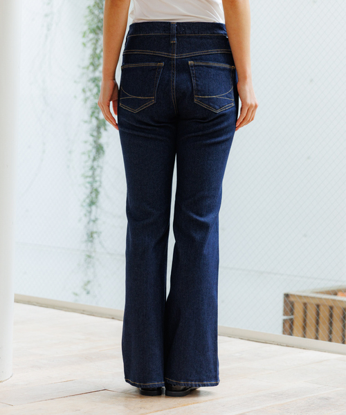 SOMETHING/サムシング】BODYFIRE FLARE /フレアデニム / '暖'（デニム