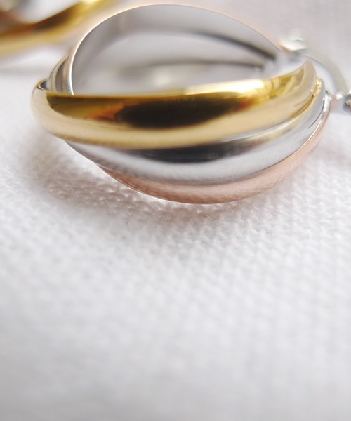 TUWAKRIM（トゥワクリム）の「24kgfデザインフープピアスmix（ピアス（両耳用））」 - WEAR