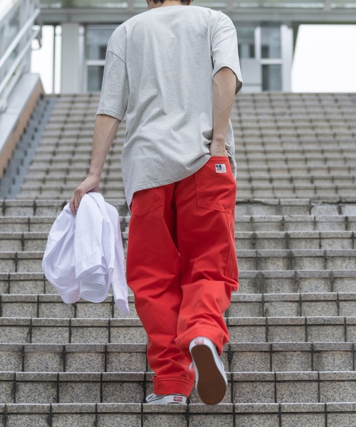 EDWIN（エドウィン）の「【EDWIN/エドウィン】STEPMARK ワイドペインターパンツ/スケーターパンツ/カラーパンツ/ユニセックス（デニムパンツ）」 - WEAR