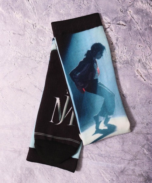 【セール】(LG)【Perri's Socks】【全面エアブラシ加工】Mickael Jackson クルーソックス（ソックス/靴下 ...