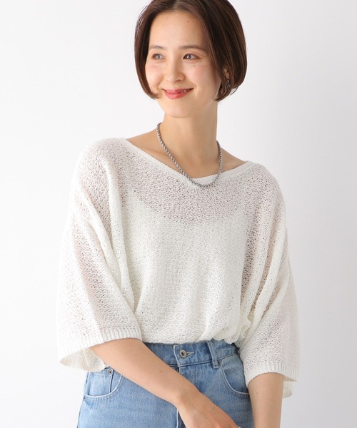 LEPSIM（レプシィム）の「5ゲージメッシュプルオーバーSS 127647（ニット/セーター）」 - WEAR