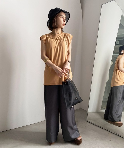 Ameri（アメリ）の「SATIN LOOSE EASY PANTS（その他パンツ）」 - WEAR