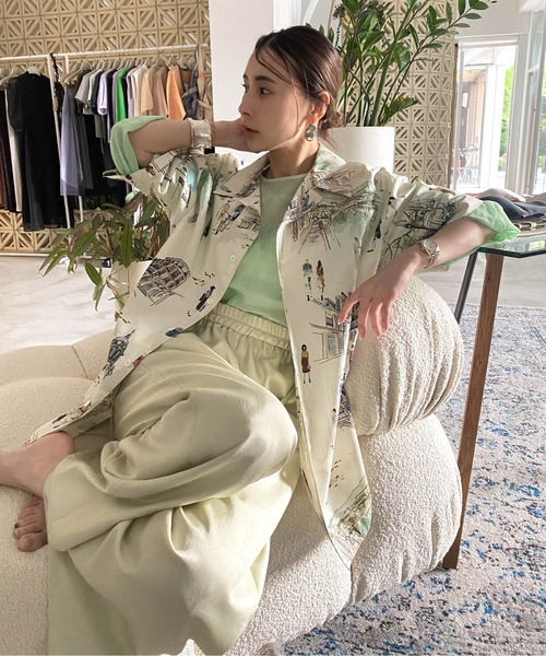 Ameri（アメリ）の「SATIN LOOSE EASY PANTS（その他パンツ）」 - WEAR