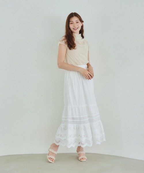 pomiii（ポミー）の「コットンレーススカート（スカート）」 - WEAR