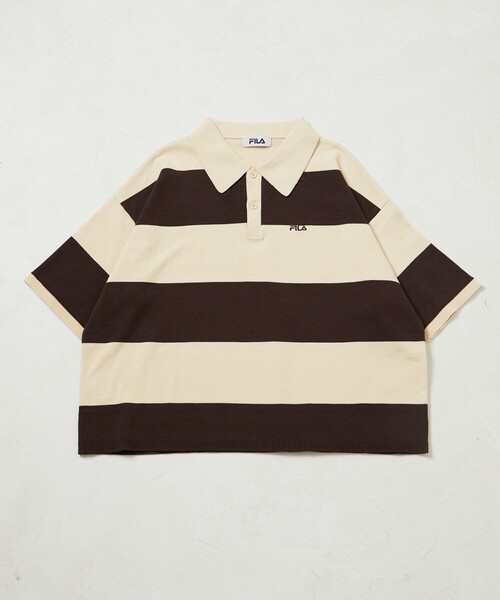 FREAK'S STORE（フリークスストア）の「限定展開 FILA × FREAK'S STORE/フィラ 別注 ワイド ボーダー ニット ...