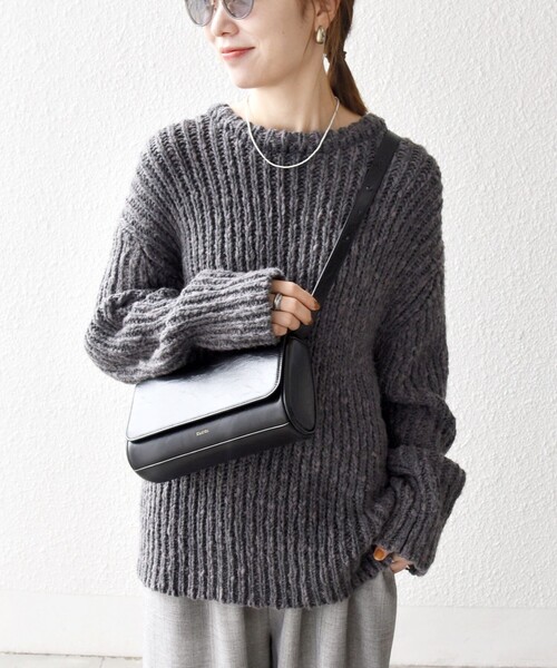 セール】SHIPS any:〈手洗い可能〉ロービング ルーズ ニット プル