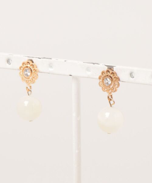 【rurururu】カラーストーンピアス＊ムーンストーン＊アマゾナイト（ピアス（両耳用））｜tone（トーン）のファッション通販 - ZOZOTOWN