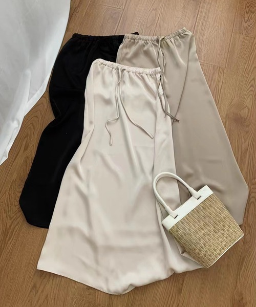 SETUP7（セットアップセブン）の「【SETUP7】サテンロングスカート KNF030（スカート）」 - WEAR