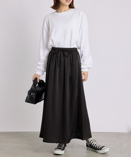 SETUP7（セットアップセブン）の「【SETUP7】サテンロングスカート KNF030（スカート）」 - WEAR