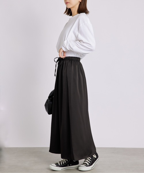 SETUP7（セットアップセブン）の「【SETUP7】サテンロングスカート KNF030（スカート）」 - WEAR