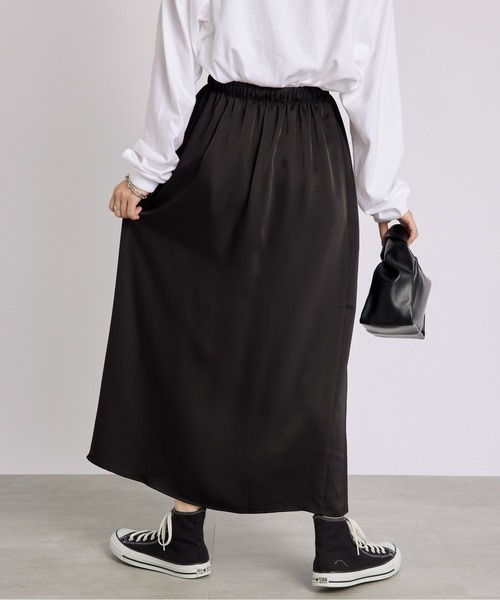 SETUP7（セットアップセブン）の「【SETUP7】サテンロングスカート KNF030（スカート）」 - WEAR
