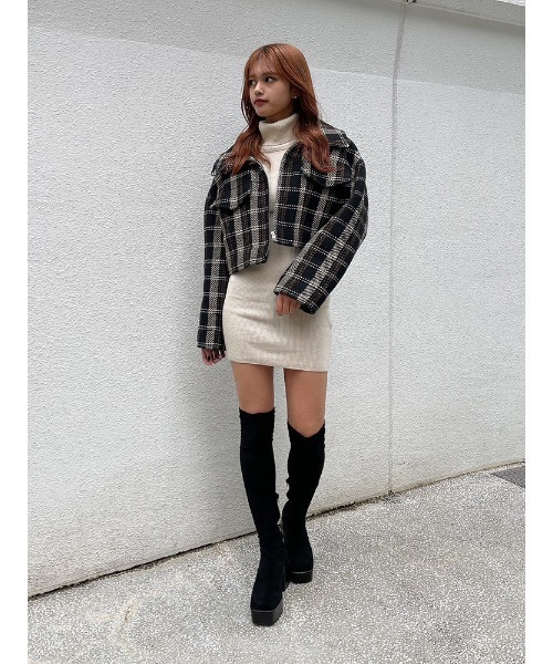 ENVYM（アンビー）の「チェックショートJK（その他アウター）」 - WEAR