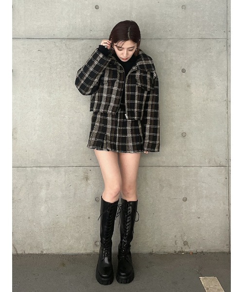 ENVYM（アンビー）の「チェックショートJK（その他アウター）」 - WEAR