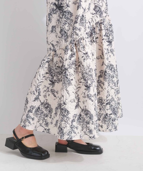 PICCIN（ピッチン）の「【WEB限定】膨れジャガードフラワー柄スカート（スカート）」 - WEAR
