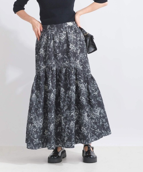 PICCIN（ピッチン）の「【WEB限定】膨れジャガードフラワー柄スカート（スカート）」 - WEAR