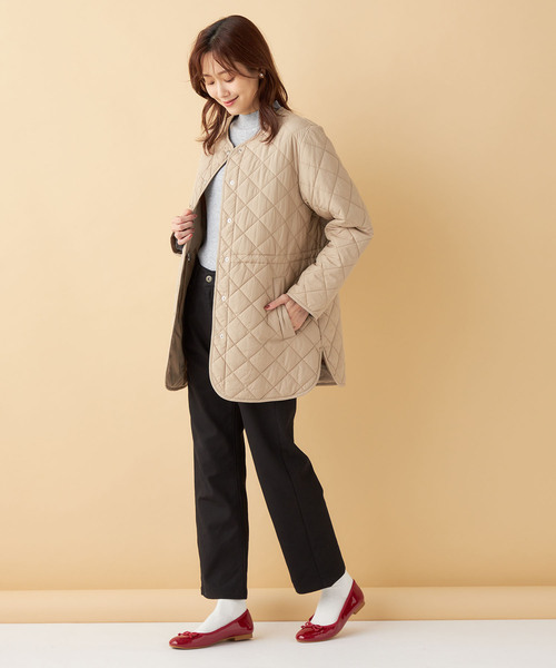 Petit Honfleur（プチオンフルール）の「【はっ水加工】ドロスト中綿