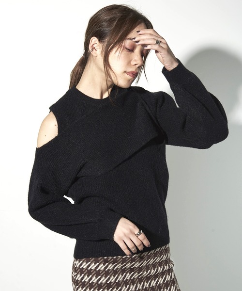 Y/lim（イリム）の「Y/lim アシメデザインカットアウトニット（ニット/セーター）」 - WEAR