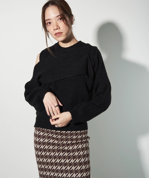 Y/lim（イリム）の「Y/lim アシメデザインカットアウトニット（ニット/セーター）」 - WEAR