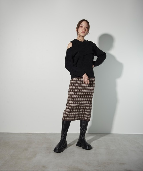 Y/lim（イリム）の「Y/lim アシメデザインカットアウトニット（ニット/セーター）」 - WEAR