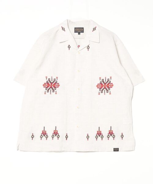 PENDLETON（ペンドルトン）の「PENDLETON/ペンドルトン EMB Open Collar Shirt SS 半袖シャツ（シャツ/ブラウス）」 - WEAR
