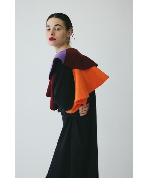 Ruffle knit dress ラッフルニットドレス（ワンピース）｜HeRIN.CYE