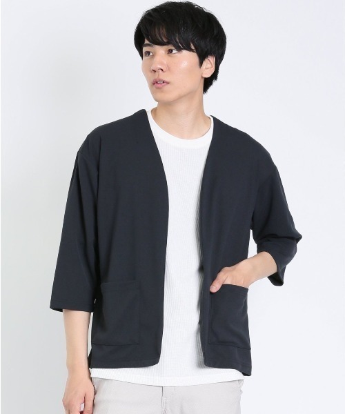 m.f.editorial（エムエフエディトリアル）の「kaule 着流しカーデ&半袖Tシャツ アンサンブル（カーディガン/ボレロ）」 - WEAR