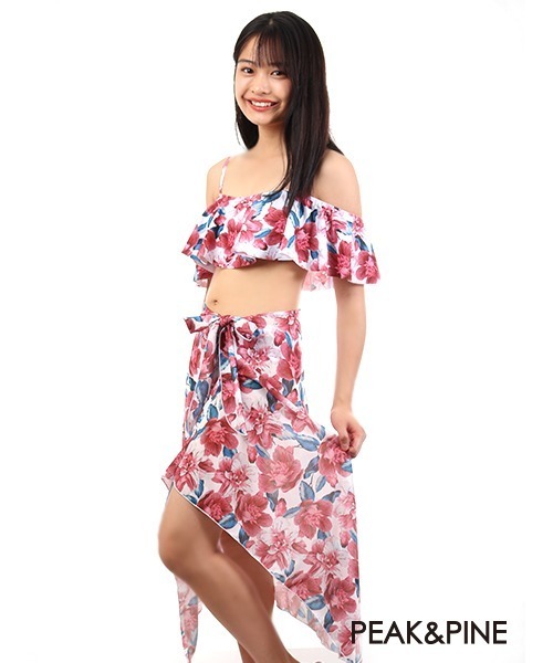 PEAK&PINE（ピークアンドパイン）の「花柄オフショルダービキニ 9Mサイズ｜PEAK&PINE（水着）」 - WEAR