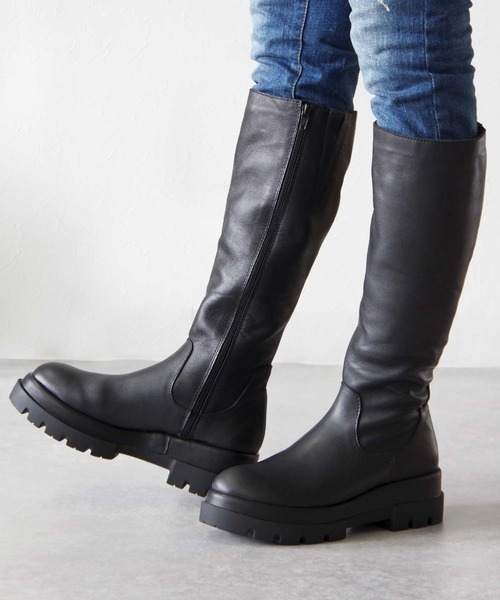 BUENO（ブエノ）の「BUENO SHOES ブエノシューズ/レザーブーツ ロングブーツ ボリュームソールブーツ V2906（ブーツ ...
