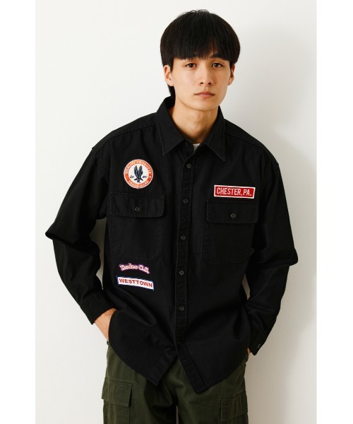 【セール】ミリタリーワッペンシャツ（シャツ/ブラウス）｜RODEO CROWNS WIDE BOWL（ロデオクラウンズワイドボウル）の ...