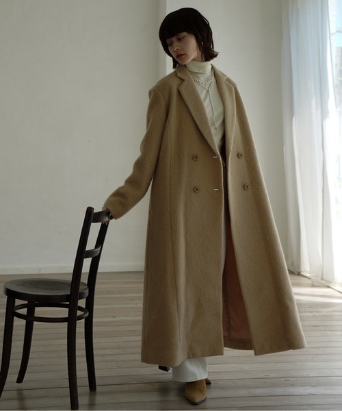 CIEL'AIR（シエルエアー）の「[ CIEL’AIR ] BACK SLIT WOOL CHESTER COAT（チェスターコート ...