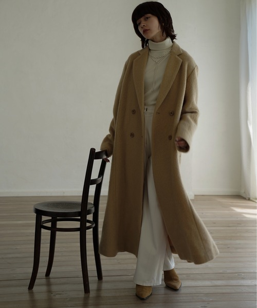 CIEL'AIR（シエルエアー）の「[ CIEL’AIR ] BACK SLIT WOOL CHESTER COAT（チェスターコート ...