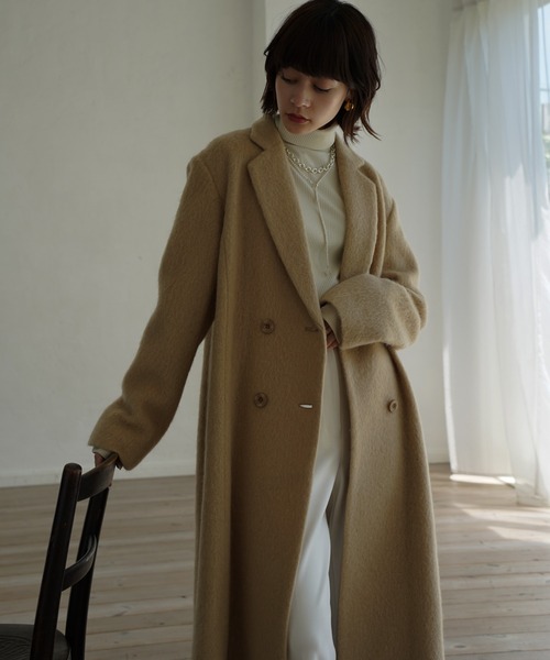 CIEL'AIR（シエルエアー）の「[ CIEL’AIR ] BACK SLIT WOOL CHESTER COAT（チェスターコート ...