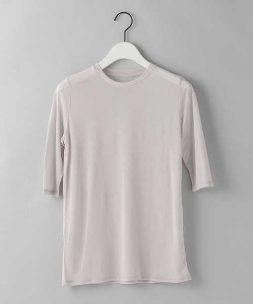 e/rm（イーアールエム）の「【e/rm】シアークルーネックTシャツ_5分袖（Tシャツ/カットソー）」 - WEAR