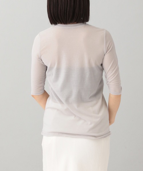 e/rm（イーアールエム）の「【e/rm】シアークルーネックTシャツ_5分袖（Tシャツ/カットソー）」 - WEAR