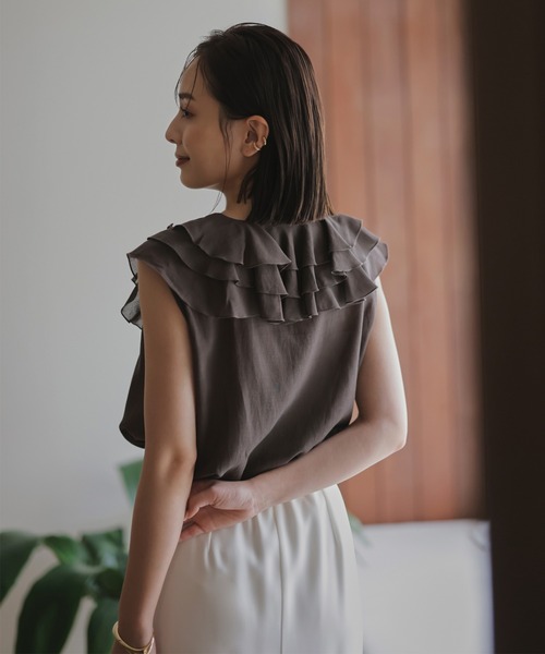 anuans（アニュアンス）の「ダブルサテンタイトスカート（スカート）」 - WEAR