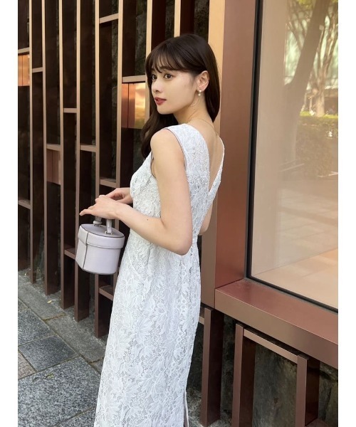 Her lip to（ハーリップトゥー）の「Waltz Floral Lace Belted Dress（ワンピース）」 - WEAR