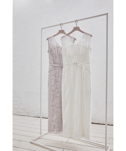 Her lip to（ハーリップトゥー）の「Waltz Floral Lace Belted Dress（ワンピース）」 - WEAR