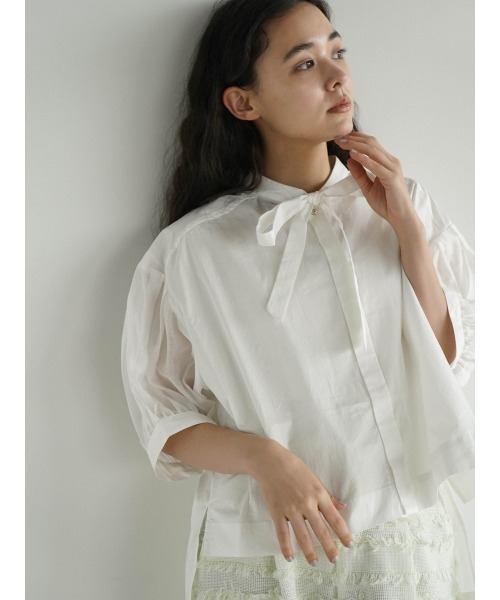 FIKA.（フィーカ）の「Docking sleeve ribbon blouse（シャツ/ブラウス）」 - WEAR