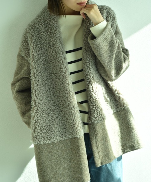 INTERPLANET（インタープラネット）の「【Seadrake】イタリアンエアリー＊ボアコート（その他アウター）」 - WEAR