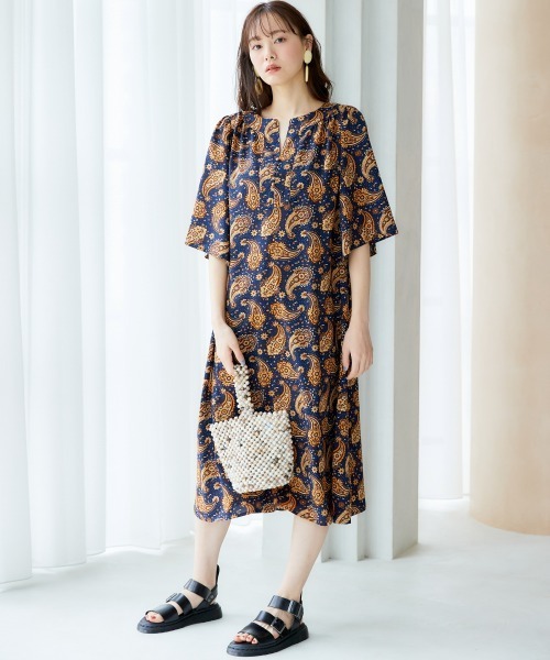 miclat（ミクラ）の「大きいサイズ エスニックプリントワンピース miclat（ワンピース）」 - WEAR