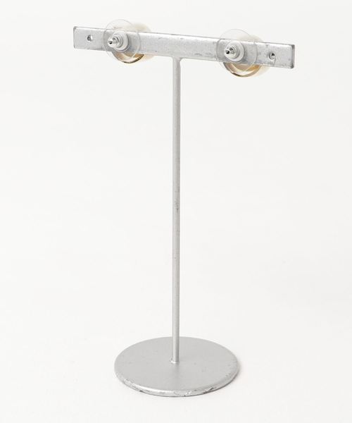 AMERI（アメリ）の「STUDS PLATE PEAL PIERCE（ピアス（両耳用））」 - WEAR